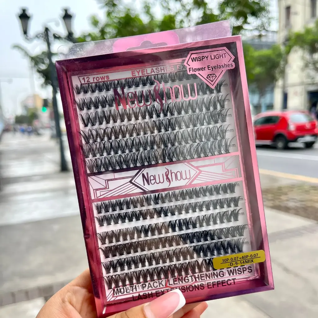 Kit Pestañas New show Kit 30p + 40p caja fucsia - AD4110 | Bellaz Trujillo